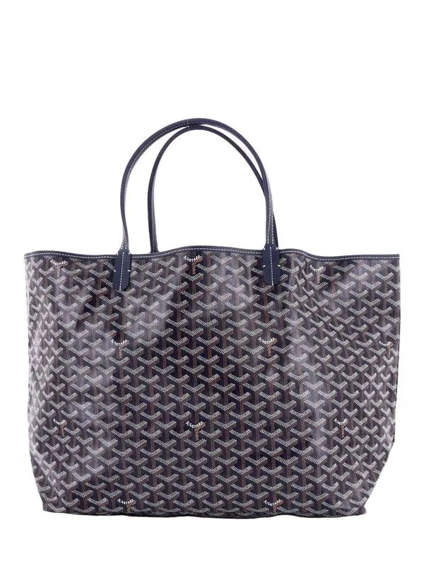 GOYARD Saint Louis Gm Tote Coated Canvas - Blue
