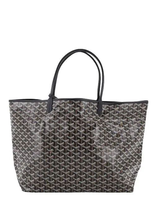 Goyard Saint Louis Tote Coated Canvas Gm - Black