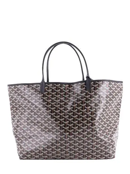 Goyard Saint Louis Tote Coated Canvas Gm - Black