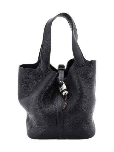 Hermès Picotin Lock Bag Clemence Mm - Black