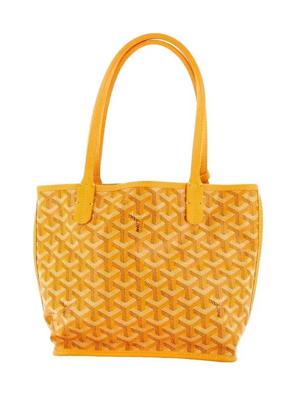 Goyard Anjou Reversible Mini Tote Coated Canvas - Yellow