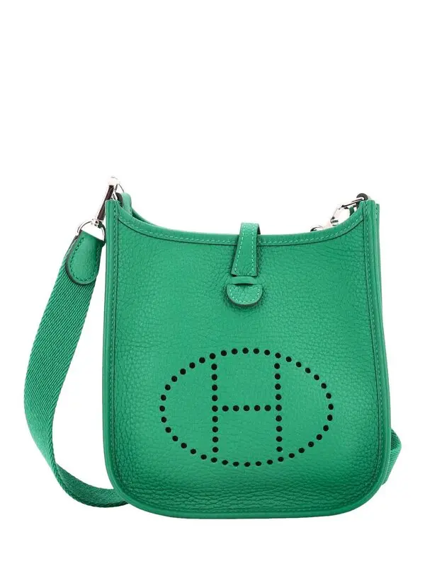 HERMES Evelyne Bag Gen Iii Clemence Tpm - Green