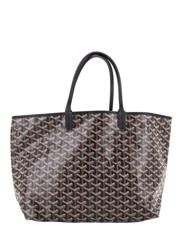 Goyard Saint Louis Tote Coated Canvas Pm - Black