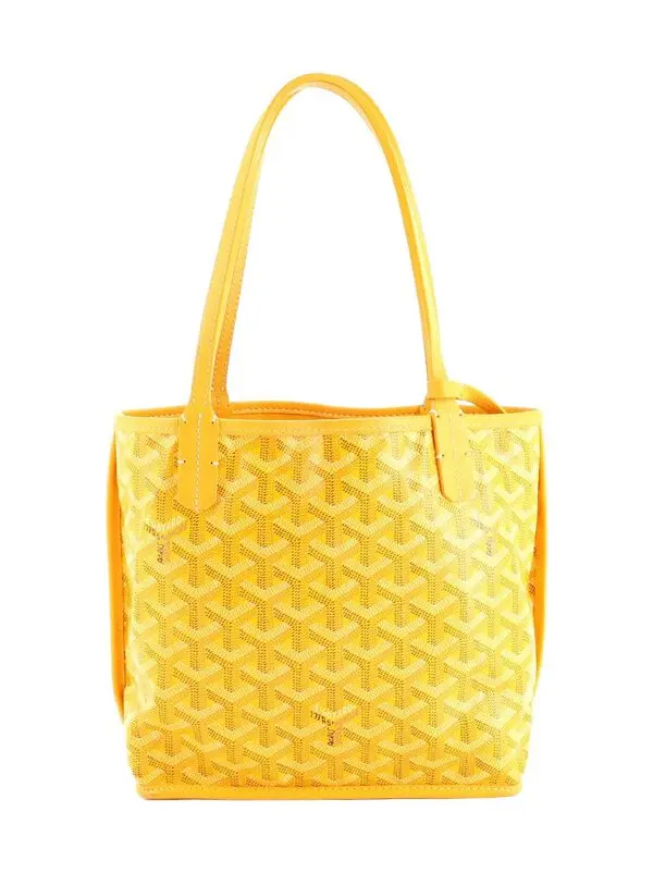 GOYARD Anjou Reversible Tote Coated Canvas Mini - Orange