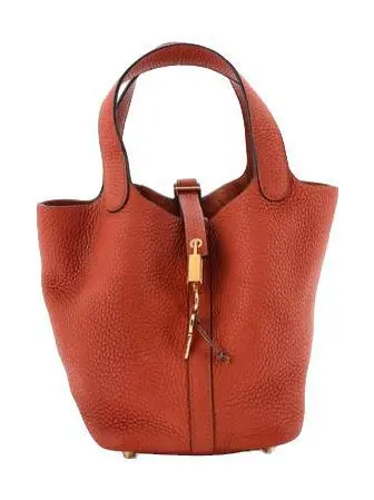 Hermès Picotin Lock Bag Clemence Pm - Brown