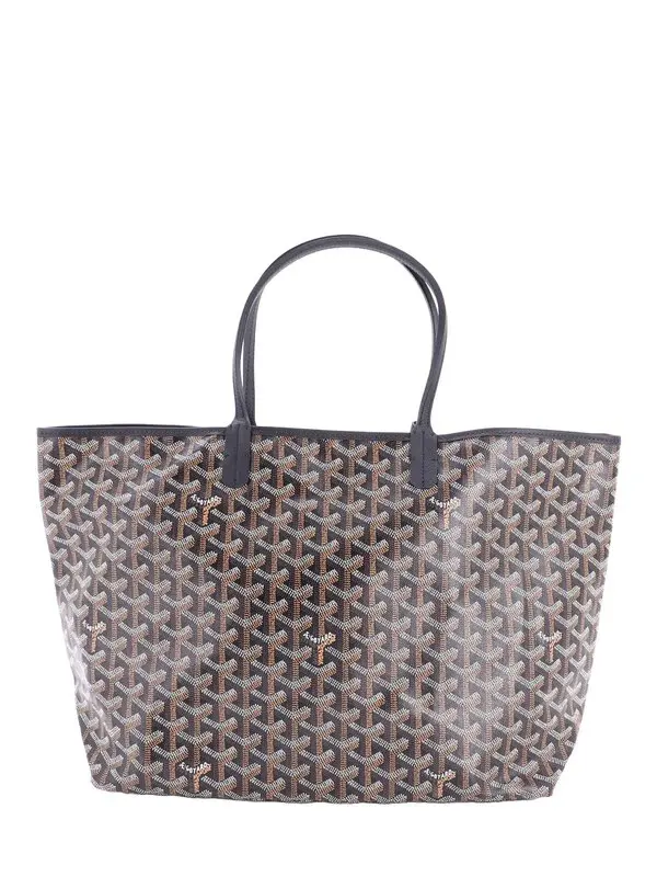Goyard Saint Louis Tote Coated Canvas Pm - Black