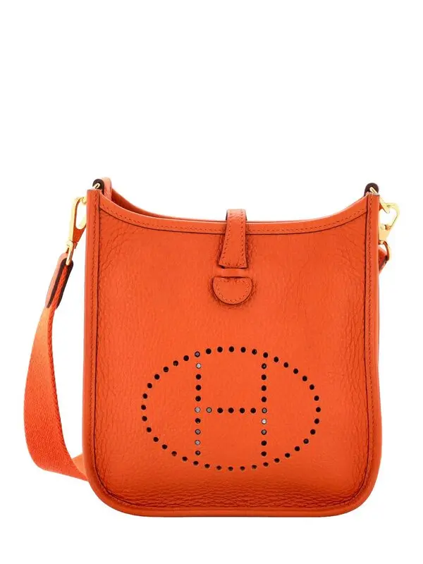 HERMES Evelyne Bag Gen Iii Clemence Tpm - Orange Minium
