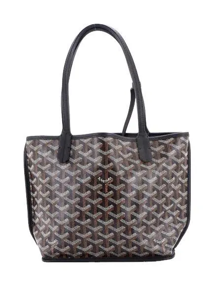 Goyard Anjou Reversible Mini Tote Coated Canvas - Black