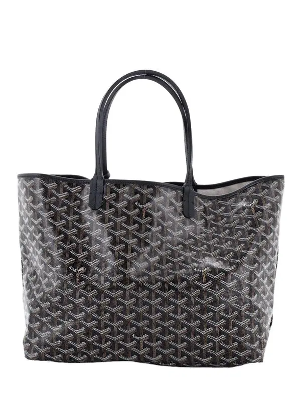 Goyard Saint Louis Pm Tote Coated Canvas - Black