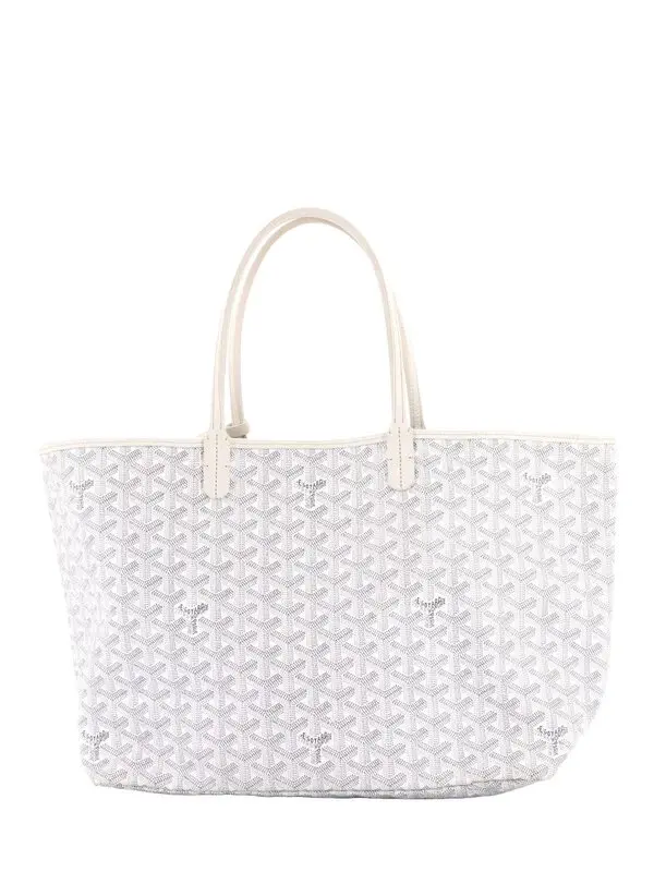 Goyard Saint Louis Tote Coated Canvas Pm - White