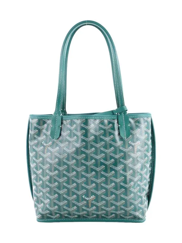 GOYARD Anjou Reversible Mini Tote Coated Canvas - Green