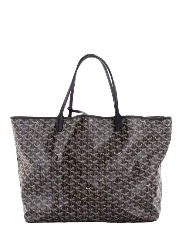 Goyard Saint Louis Gm Tote Coated Canvas - Black