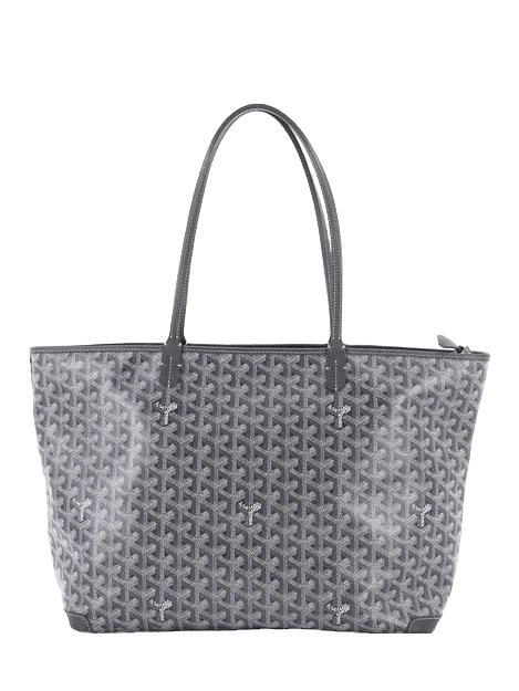 Goyard Artois Tote Coated Canvas Mm - Grey