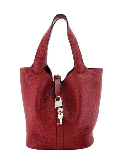 Hermès Picotin Lock Bag Clemence Mm - Red