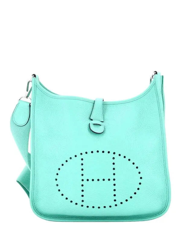 HERMES Evelyne Bag Gen Iii Clemence Pm - Bleu Atoll