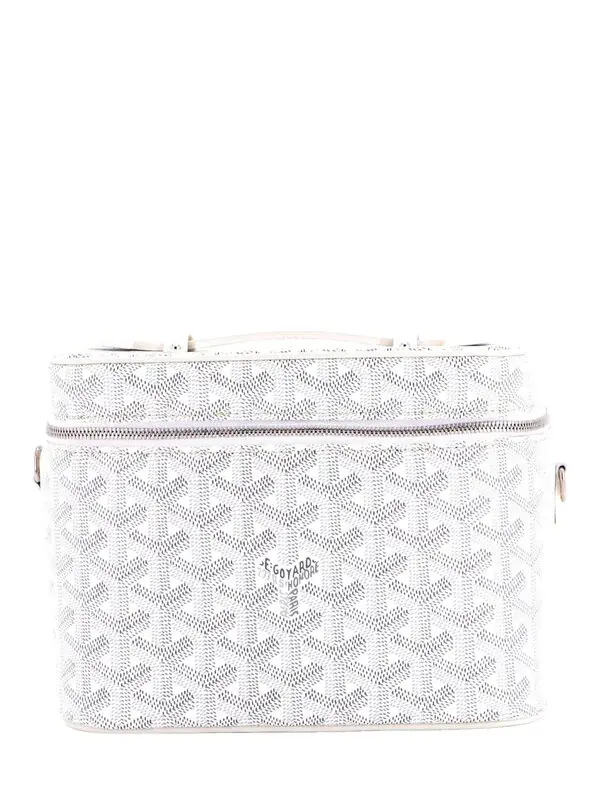 GOYARD Muse Vanity Case Coated Canvas - White