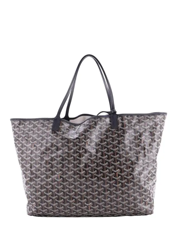 Goyard Saint Louis Gm Tote Coated Canvas - Black