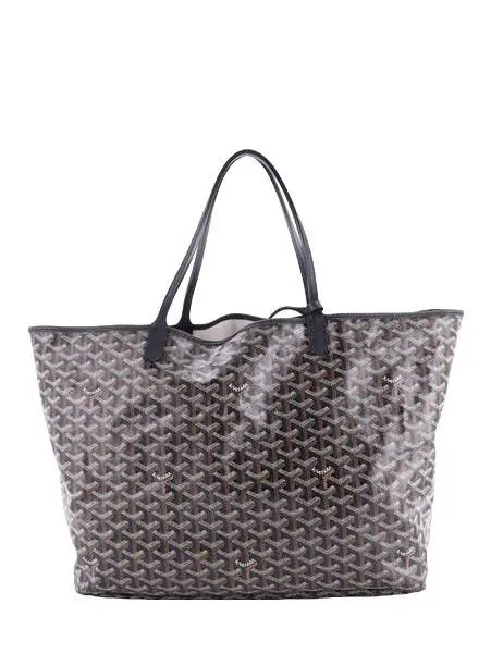 Goyard Saint Louis Tote Coated Canvas Gm - Black