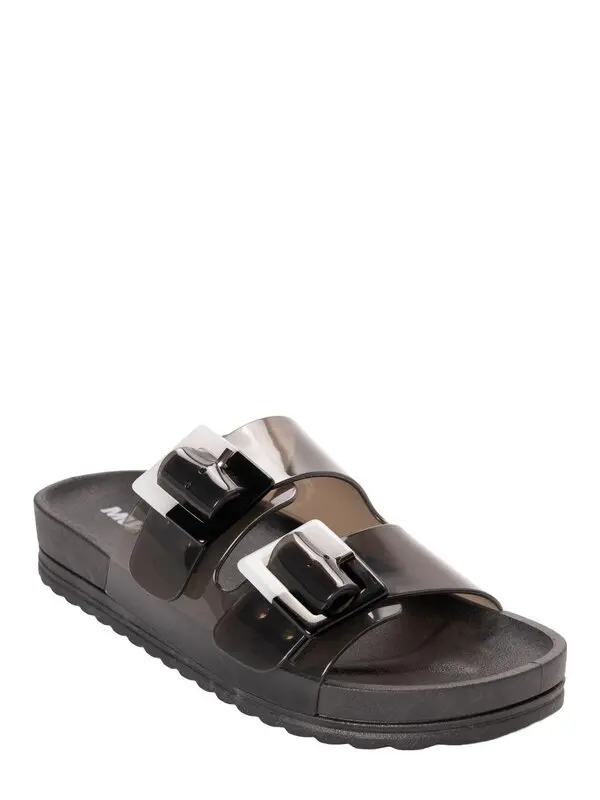 MUK LUKS Grand Cayman Sandals - Black Clear