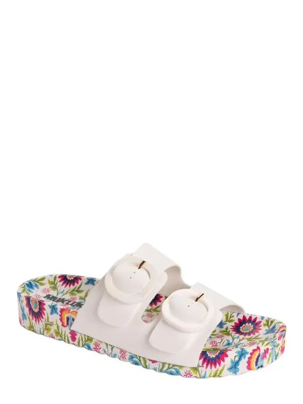 MUK LUKS Grand Cayman Sandals - White Floral
