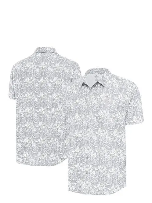 ANTIGUA Pittsburgh Pirates Resort Button-up Shirt - Gray