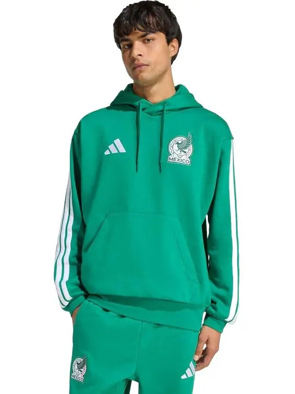 Adidas Mexico National Team Fifa X World Cup Alphaskin Fleece Hoodie - Green