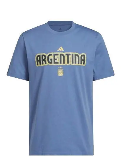 Adidas Argentina National Team Jersey Hook T-shirt - Blue