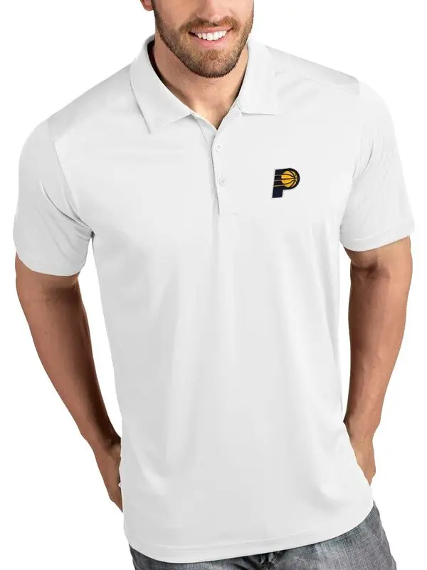 ANTIGUA Indiana Pacers Tribute Polo - White