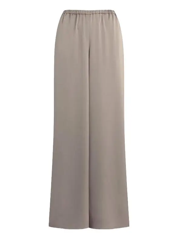 FAVORITE DAUGHTER Satin Wide Leg Pants - Soft Taupe