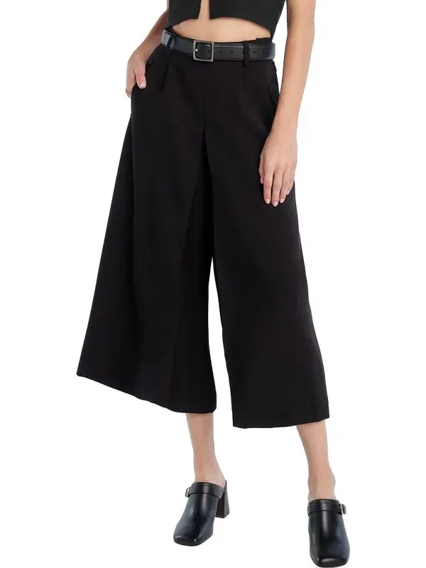 FAVORITE DAUGHTER The Nicole Culottes - Black