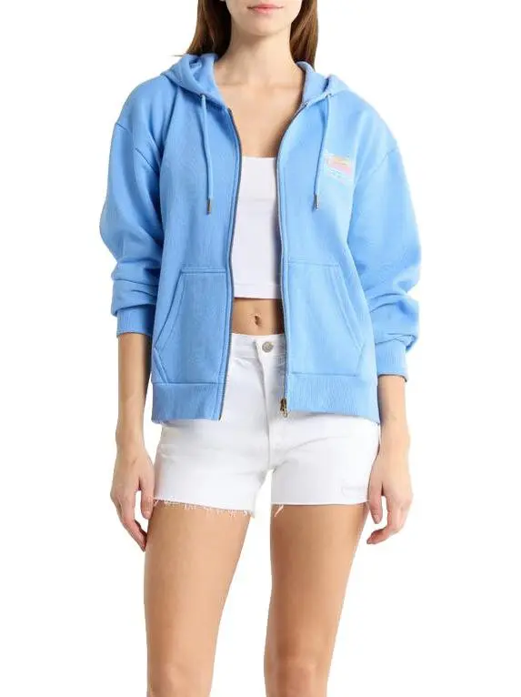 Rip Curl Aloha Zip-up Fleece Hoodie - Cornflower Blue