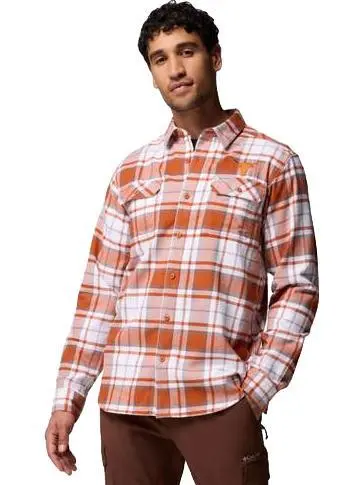 Columbia Texas Texas Longhorns Flare Gun Omni-wick Flannel Long Sleeve Button-up Shirt - Orange