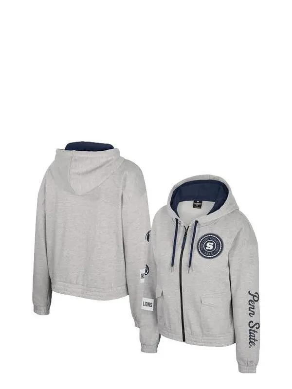 COLOSSEUM Penn State Nittany Lions Alfie Full-zip Hoodie Jacket By - Gray