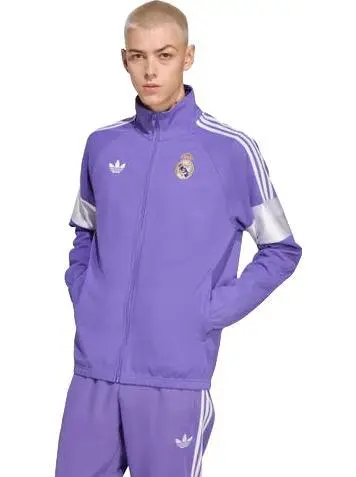 Adidas Real Madrid Lifestyle Full-zip Track Jacket - Purple