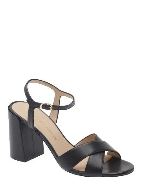 STUART WEITZMAN Alyssa Ankle Strap Sandal - Black