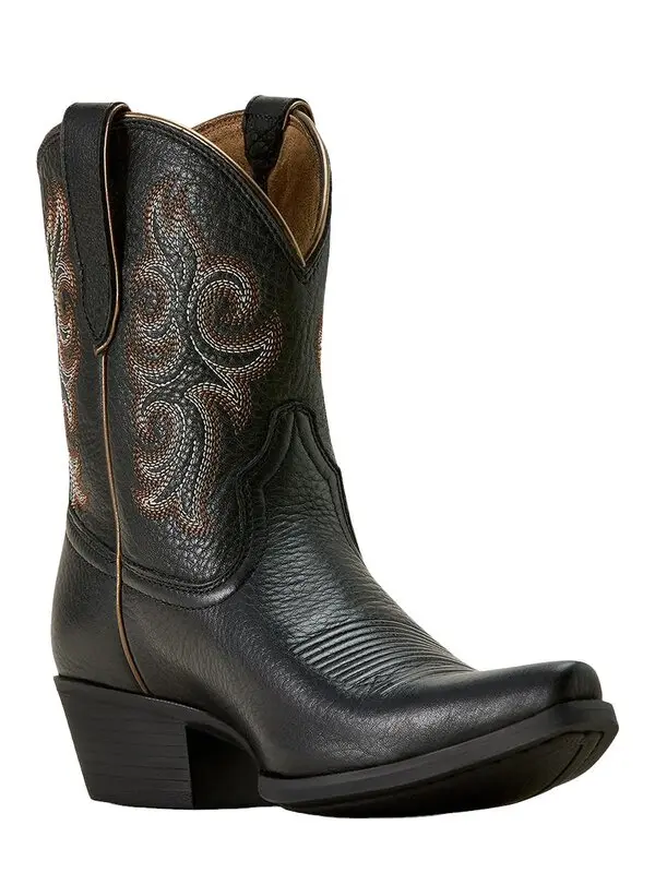 Ariat Lacona X Toe Western Boot - Black Deertan