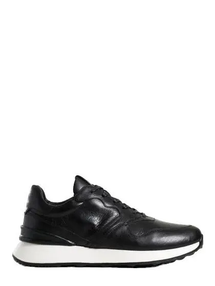 VELEZ Cooper 3 Leather Sneakers With Spoiler - Black