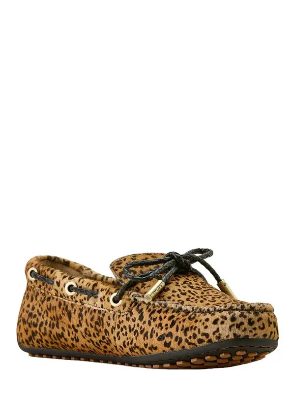 Ariat Margot Cheetah Calf Hair Driving Loafer - Mini Cheetah Hair On