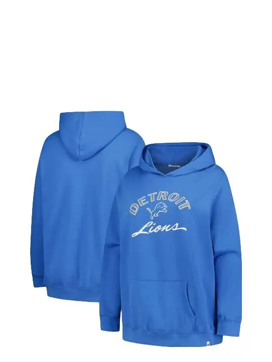 '47 Detroit Lions Hooded Pullover Sweatshirt - Blue
