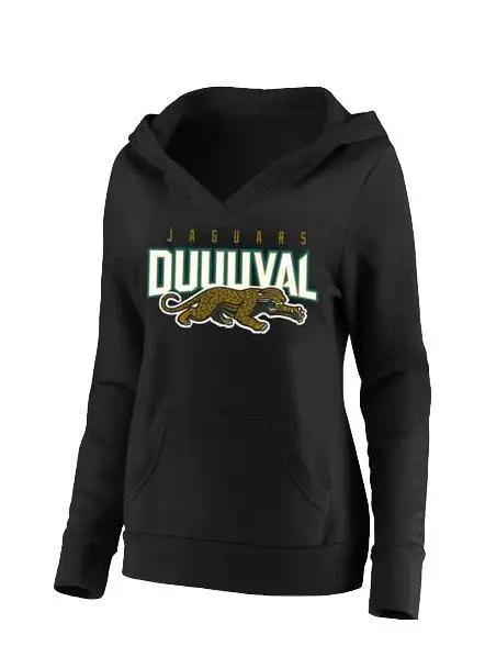 Mitchell & Ness Jacksonville Jaguars Retro Logo Pullover Hoodie - Black