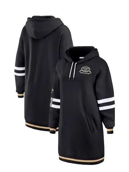 WEAR BY ERIN ANDREWS New Orleans Saints Hoodie Dress - Black