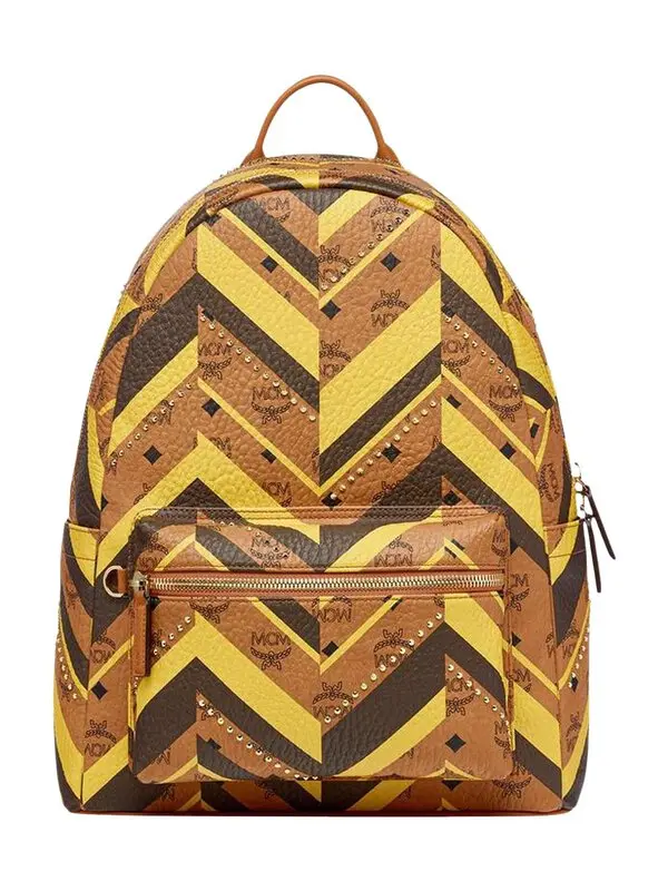 Mcm Stark Mega Vi Medium Backpack - Tan