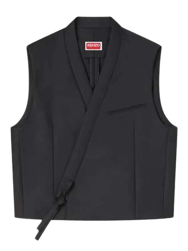 Kenzo Kimono Gilet - Black