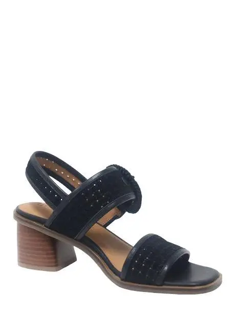 Gentle Souls Mystic Slingback Sandal - Black Suede