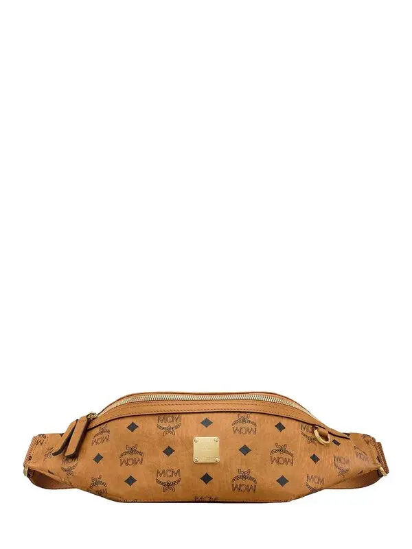 Mcm Fursten Vi Medium Belt Bag - Tan