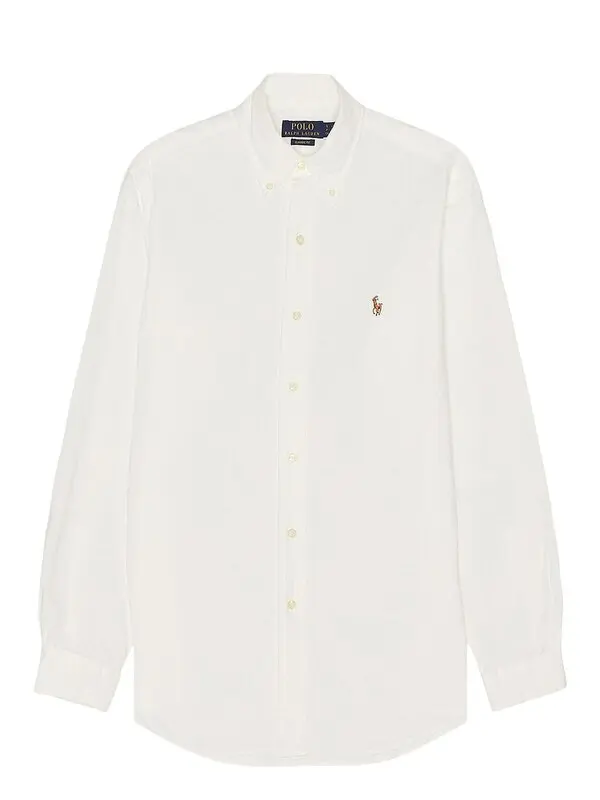 Polo Ralph Lauren Long-sleeve Chambray Shirt - White