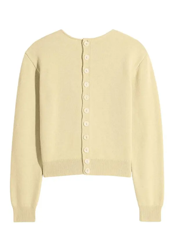 LEMAIRE Reversible Buttoned Sweater - Yellow