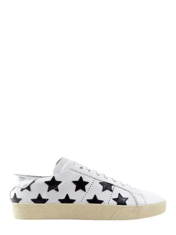Saint Laurent Court Classic Low 'stars' Sneakers - White