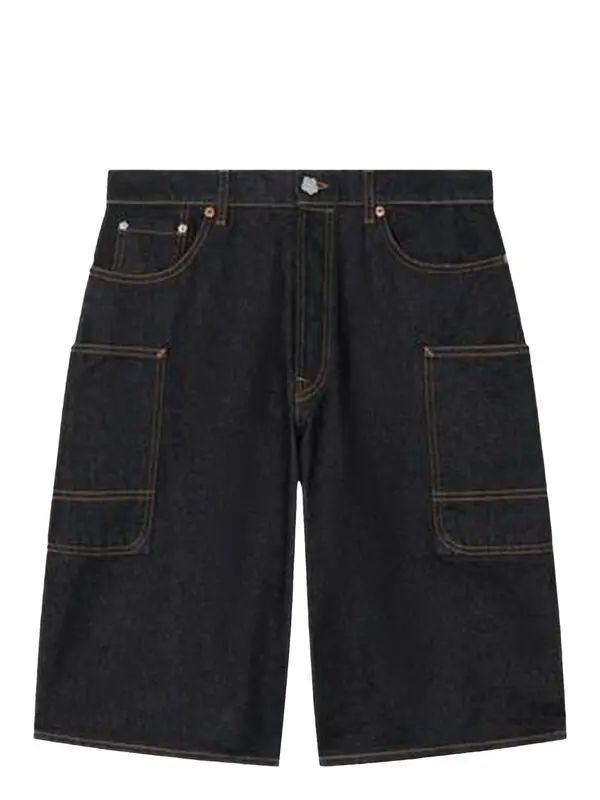 Kenzo Cargo Denim Shorts - Blue