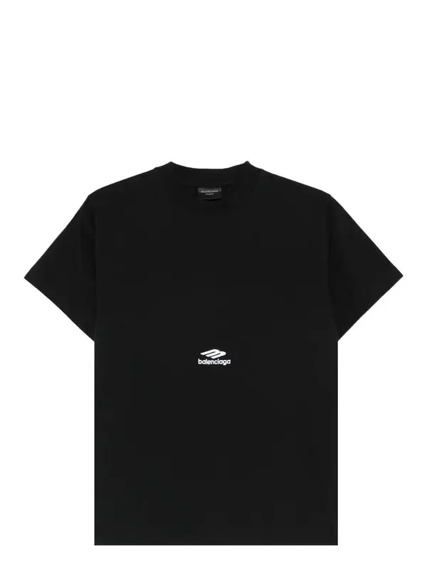 Balenciaga Short-sleeve Crew Neck T-shirt - Black